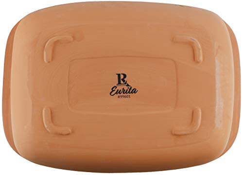 Eurita Clay Roaster, Non-Stick Dutch Oven, Healthy Clay Pot Cooking, With Free Recipe Guide, 6.25 Quarts