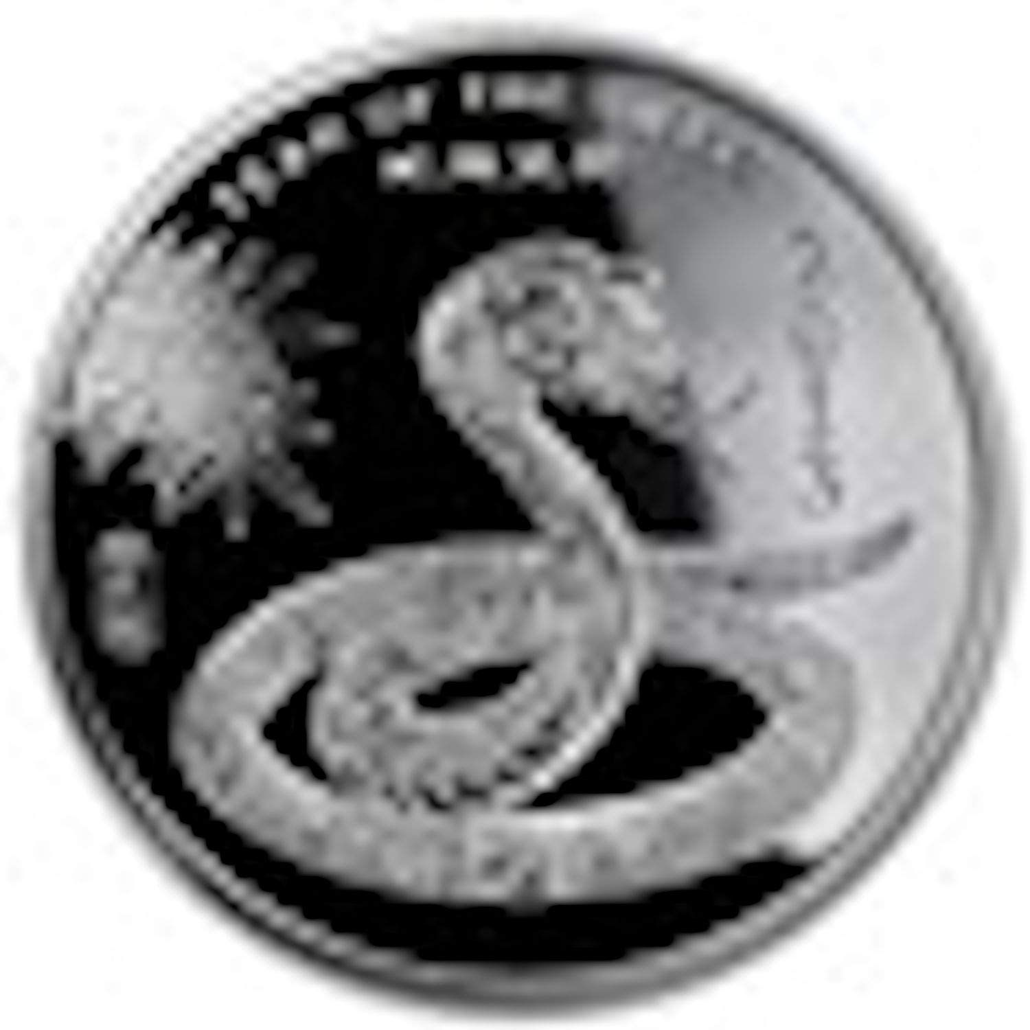 Flintski Jewelry Australian Lunar Series 1 1999-2007 Sterling Silver Coin Edge Bezel Mount Frame Pendant 32.10mm x 2.80mm