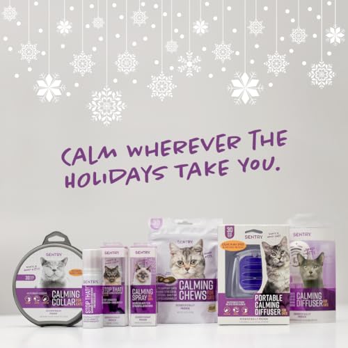 SENTRY PET Care Sentry Calming Collar for Dogs, Anxiety Reducing Pheromone Collar, Releases Pheromones for 30 Days, Helps Calm During Loud Noises and Separation, 1 Count, Purple