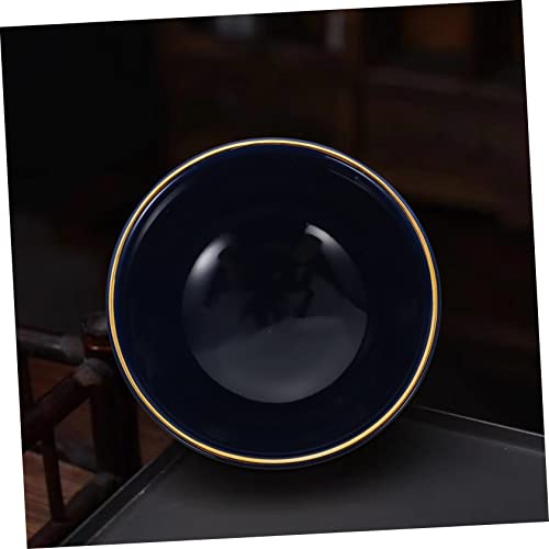 KICHOUSE Footed Dessert Cups Ice Cream Vanilla 1pc Dessert Cup Glass Decorative Bowl Trifle Bowl Small Salad Bowl Shortbread Blue Mini Ceramics Vanilla Pudding Ice Cream Cups