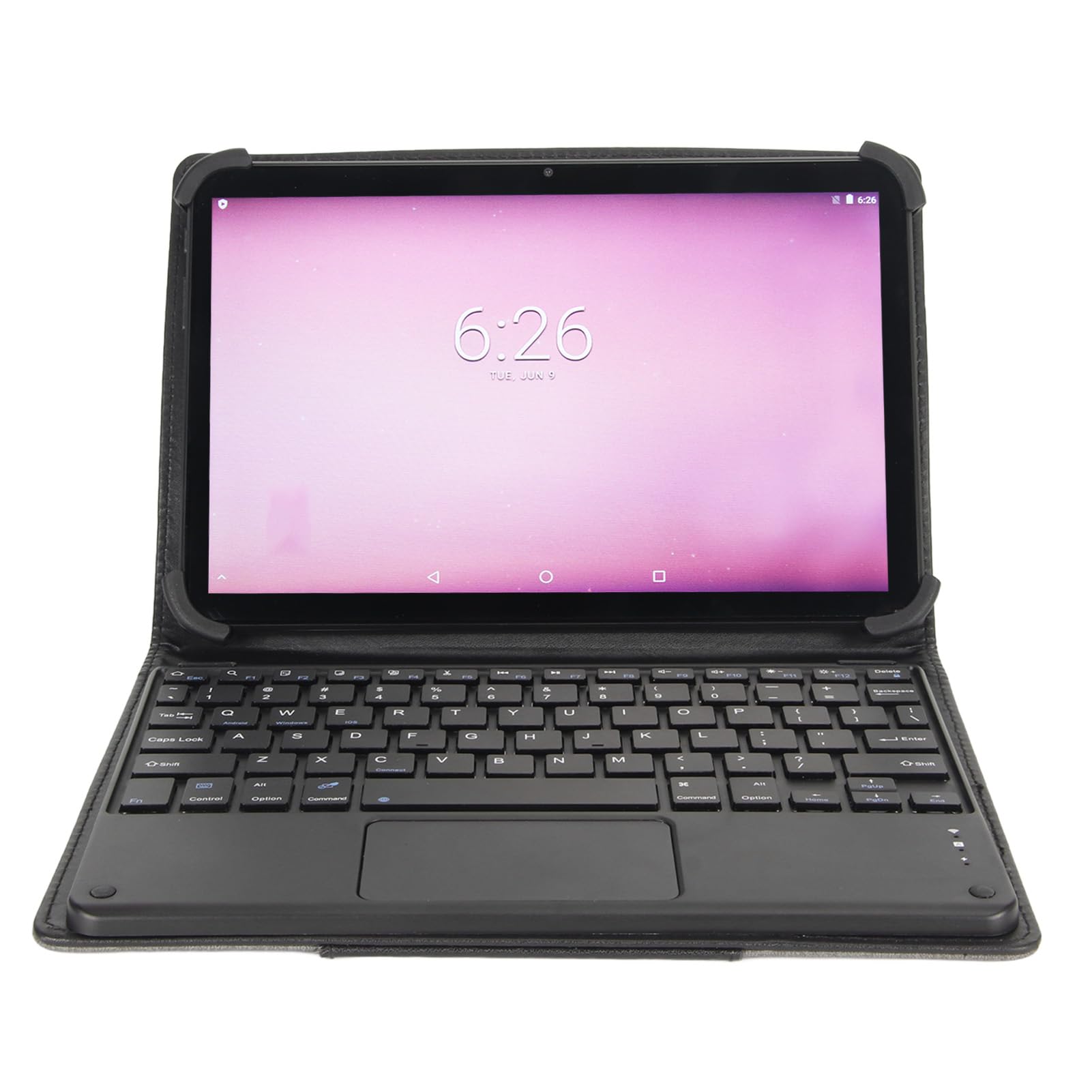Digital Tablet, for Android 12.0 5G WiFi Dual Speakers Black WiFi Tablet 7000mAh FHD Screen with Keyboard for Game for Reading (US Plug)