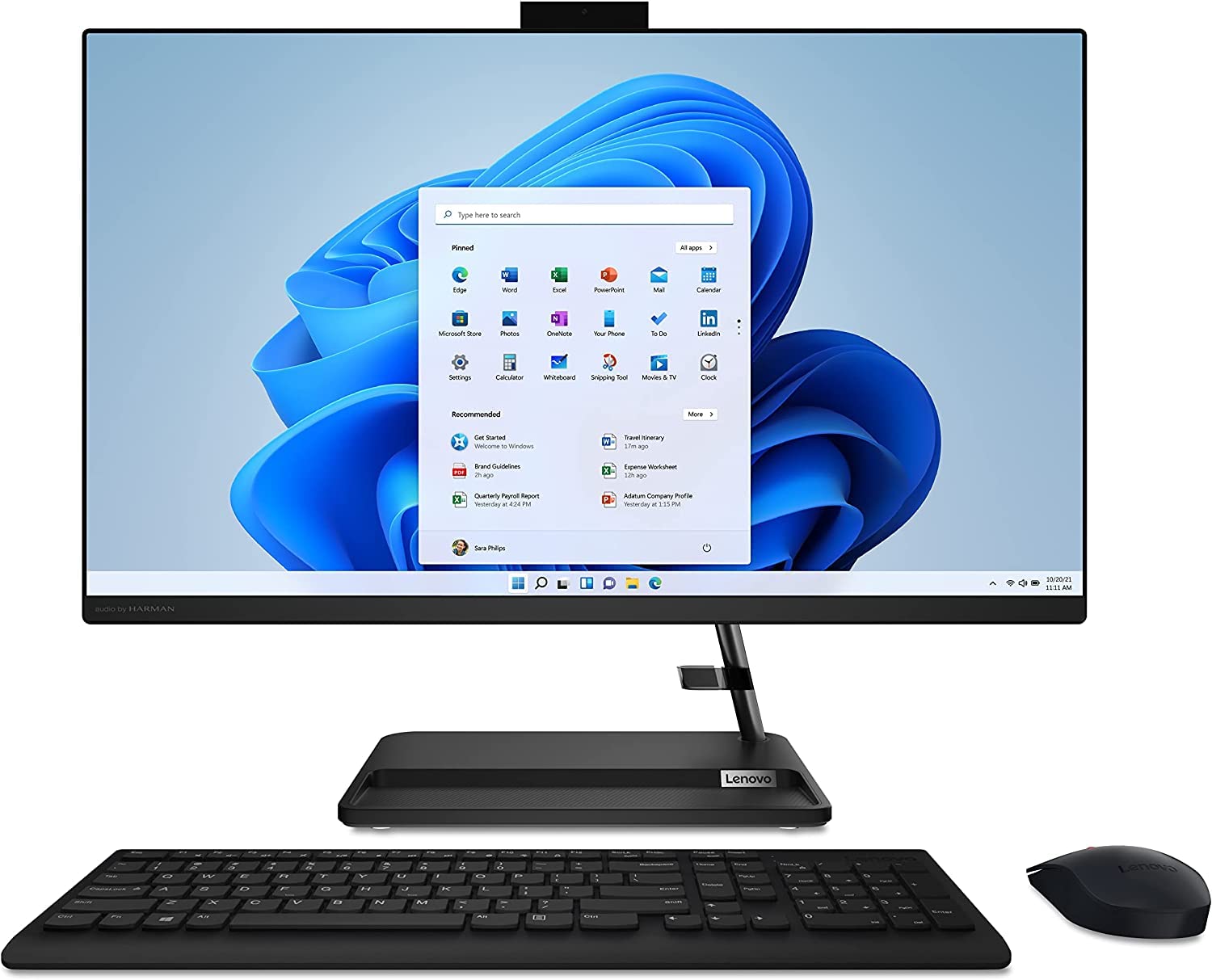 Lenovo Newest IdeaCenter 3 27 inch All-in-One Desktop, 27" 1920x1080 Touchscreen, 12th Intel i5-1240P 12-Core, Iris Xe Graphics, WiFi 6, (16GB DDR4, 1TB SSD, 1TB HDD), Win11 Pro