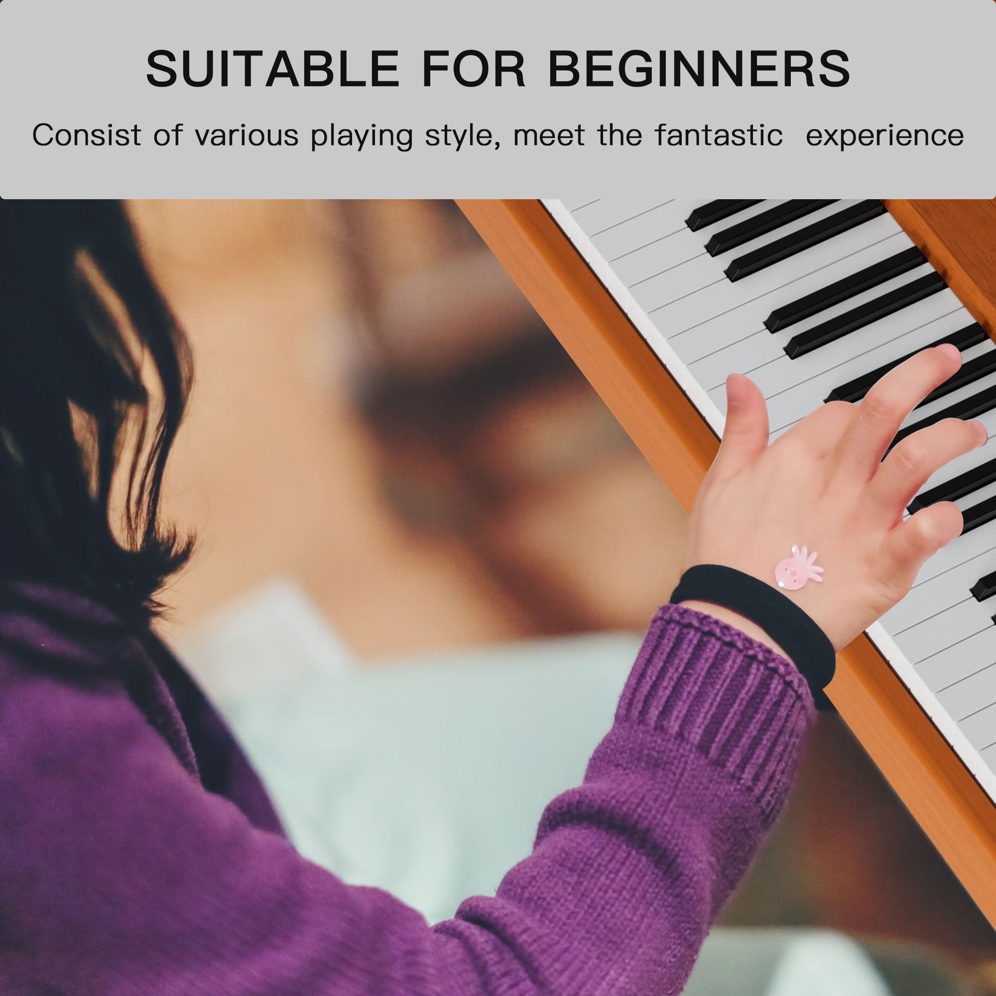 HEXANT 88- Key Digital Keyboard Piano, Hammer Full-Weighted Wooden Electric Full Size Keyboard Piano, with 3-Pedal, MIDI Connection, Multi-Functional Keyboard and Stand