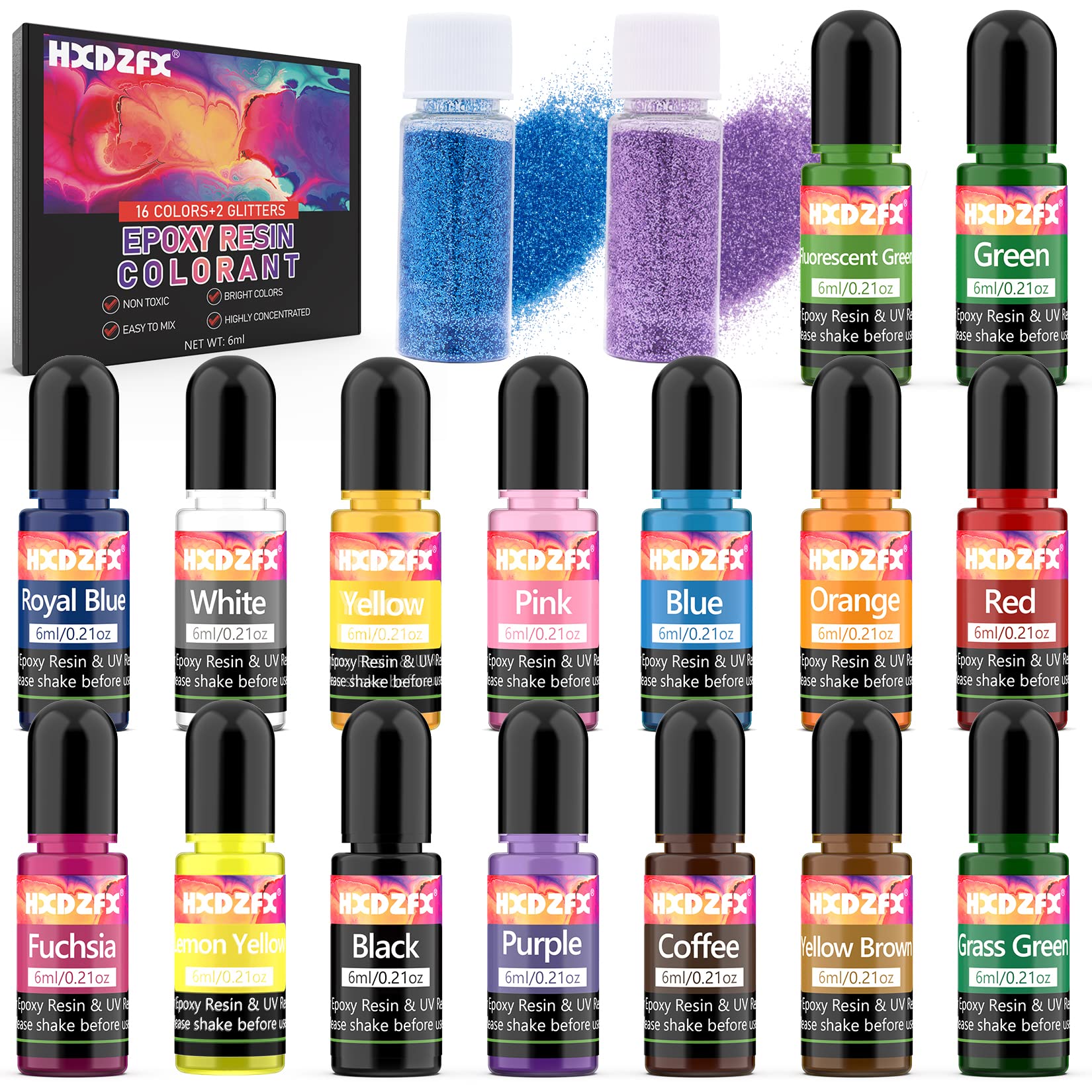 Epoxy Resin Pigment - 20 Color Liq