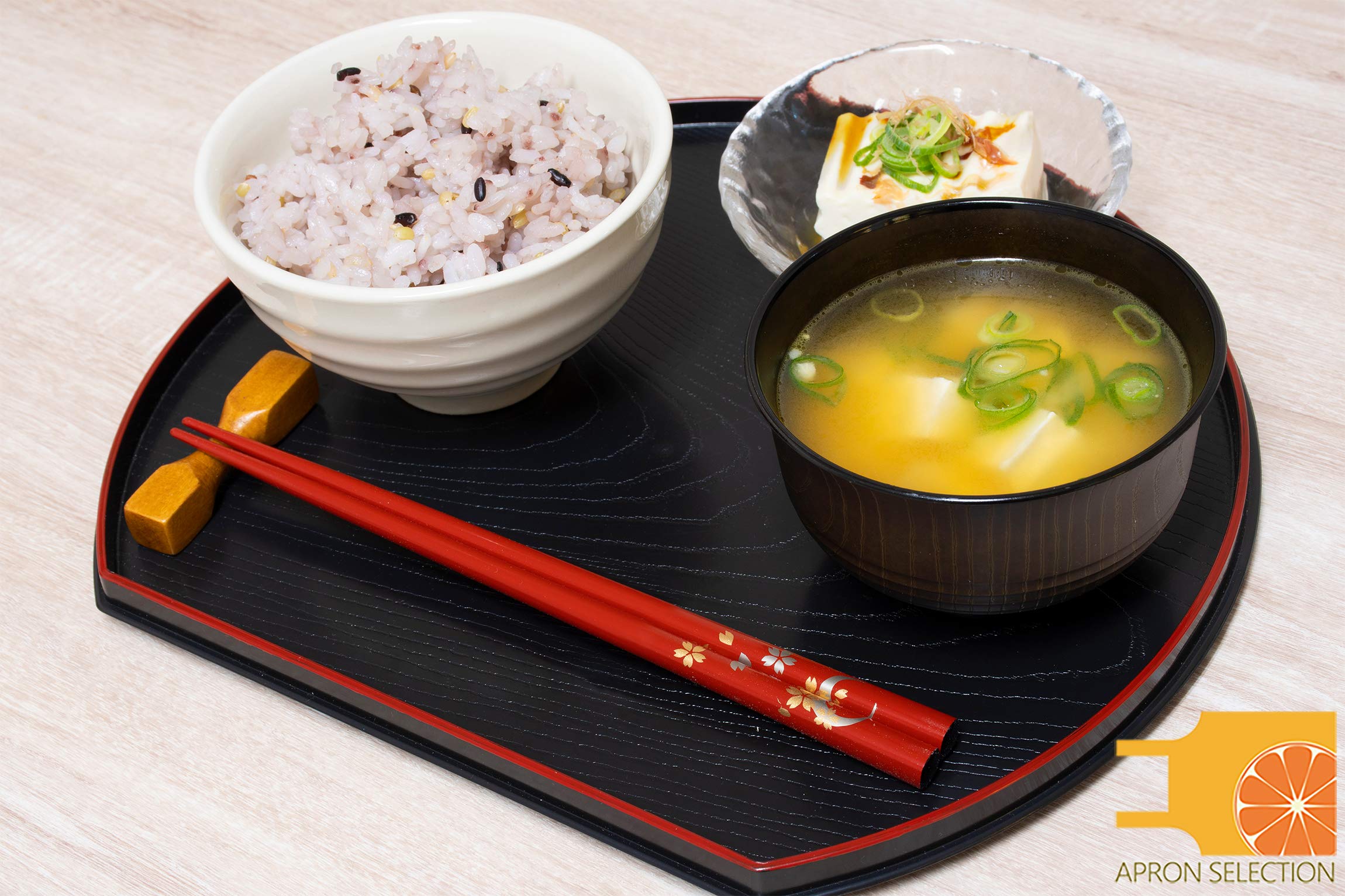 Hashimoto-Kousaku Sikkiten Japanese Natural Lacquered Wooden Chopsticks Sakura Collection in Gift Box (Yoisakura, Vermilion)