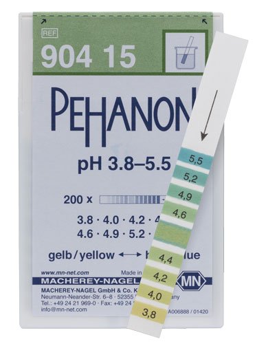 Macherey-Nagel, 90415, Pehanon pH 3.8-5.5, Box of 200 Strip