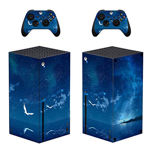 FELIPE SEIJI KUBA Vinyl Skin Sticker Cover Decal for Microsoft Xbox Series X Console and Remote Controllers multi color HD Printing