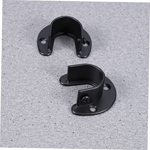 Zerodeko 16 Pcs Shower Rod Holder Shower Curtain Holders Curtain Rods Holders Closet Rod Holder Shower Rod Holders Rod End Supports Closet Rod End Supports Cloth Rod Holder Rod Socket Base