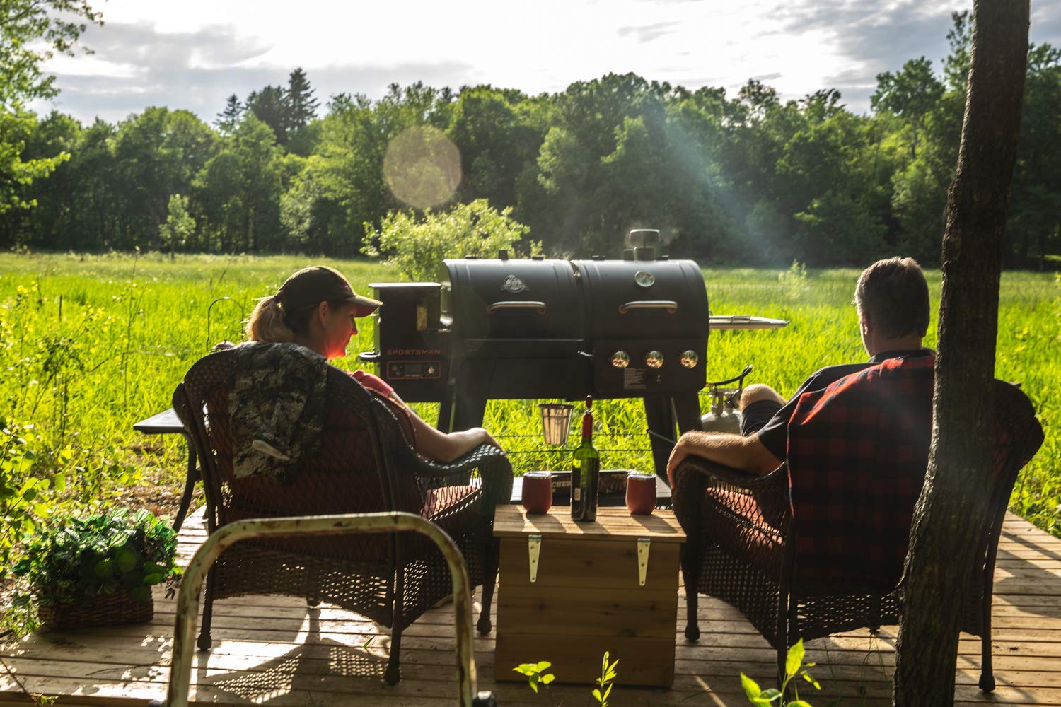 Pit Boss PB1230SP Wood Pellet and Gas Combo Grill, Black