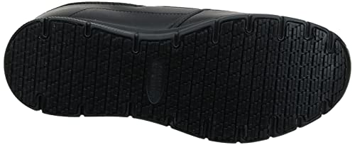 Skechers Men's Nampa-Groton Food Service Shoe, Black, 9 Wide