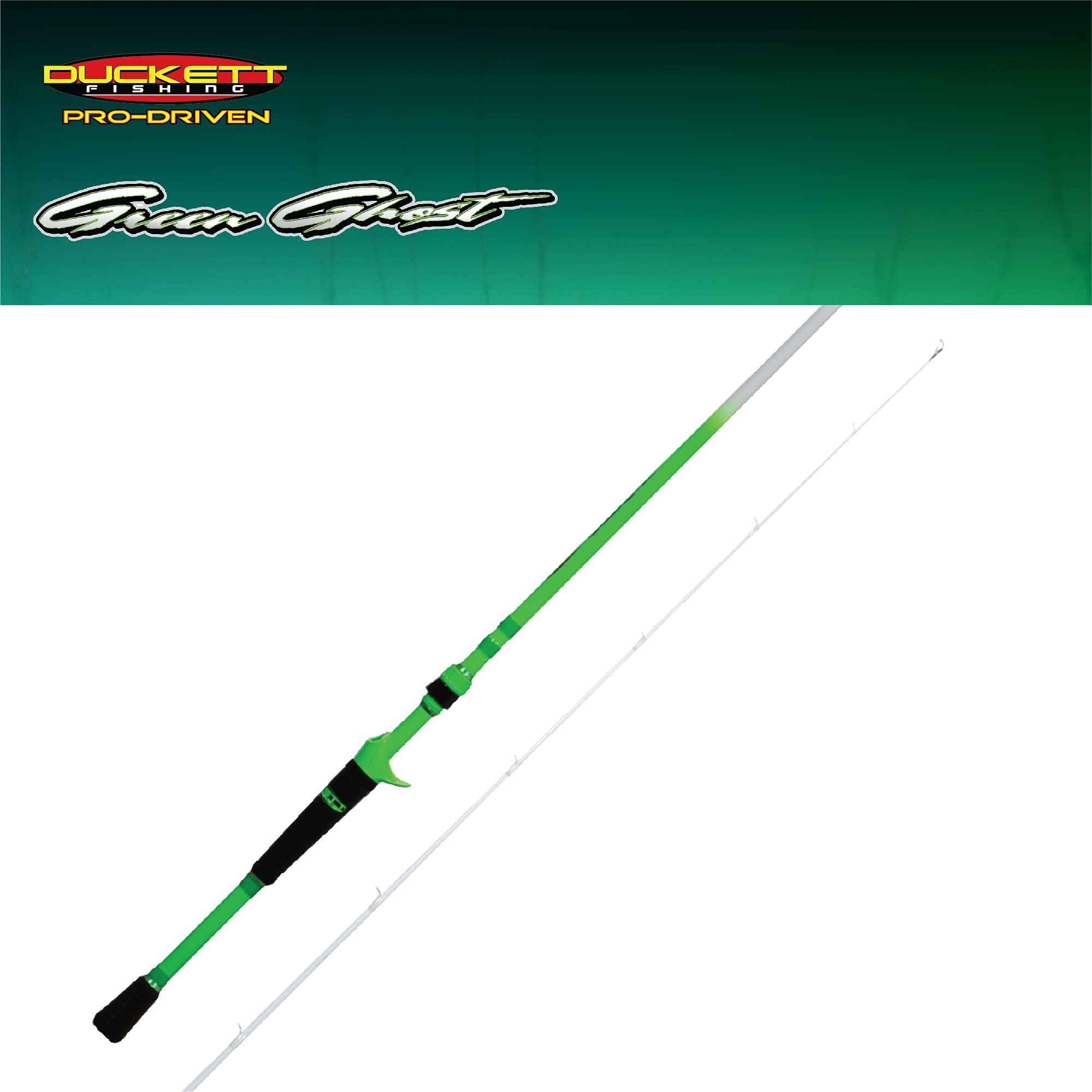 Duckett Fishing Green Ghost Casting 7'0" Durable Fishing Rod Med HVY Fast