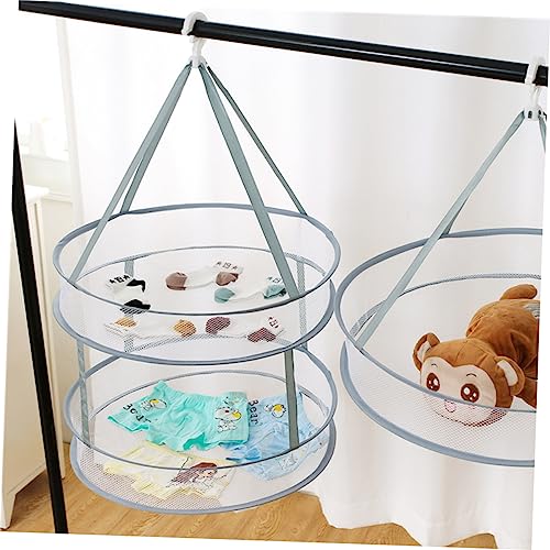 Zerodeko 2pcs Foldable Laundry Rack Dish Drying Rack Large Collapsible Drying Rack for Clothes Sweater Hanging Dryer Clothes Dryer net Foldable Clothes Drying Rack mesh Basket Dryer
