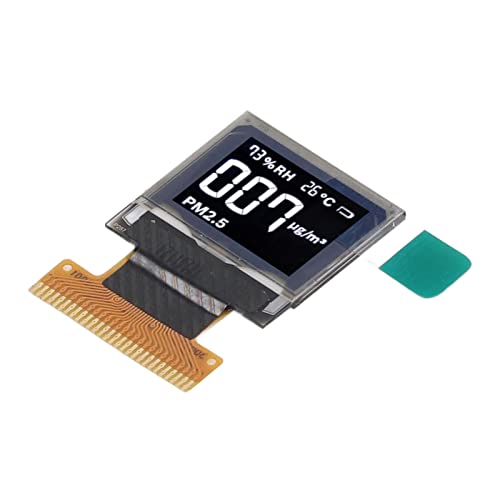 Organic Light Emitting Diode LCD Display, Bright Glass Construction 0.66in Clear White Displaying LCD Display Screen for Maintenance