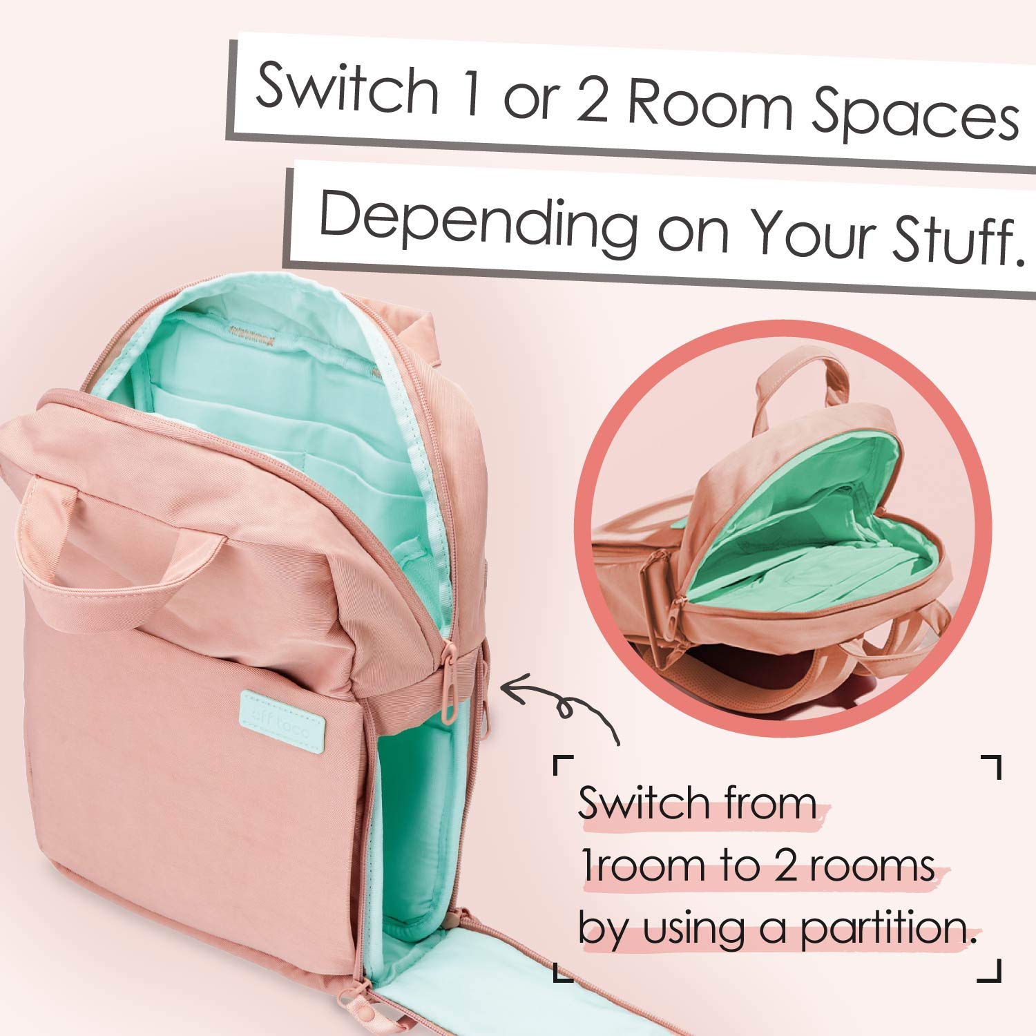 ELECOM Offtoco 2WAY Laptop Sleeve Backpack, Handbag, Limited Color Model, Multiple Inner Pockets, Water Repellent Finish, Support Up to 9.7 inch Tablet/Pink/BM-OF05PN