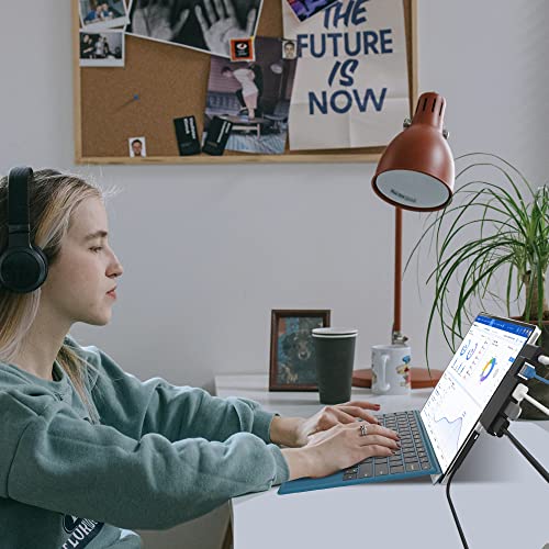 Surface Go/Go 2/Go 3 Hub, Surface Go Docking Station 5 in 1 USB C Surface Go 2 Dock Adapter with 1000M RJ45 Ethernet 4K HDMI 2 USB 3.0 Ports & 3.5mm Audio/Earphones Jack, NOT for Surface Laptop GO