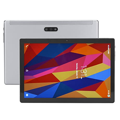 LEYT IPS Tablet, 10.1 Inch Tablet MT6592 Octa Core CPU 1960x1080 6GB RAM 128GB ROM Dual Camera for Office (US Plug)