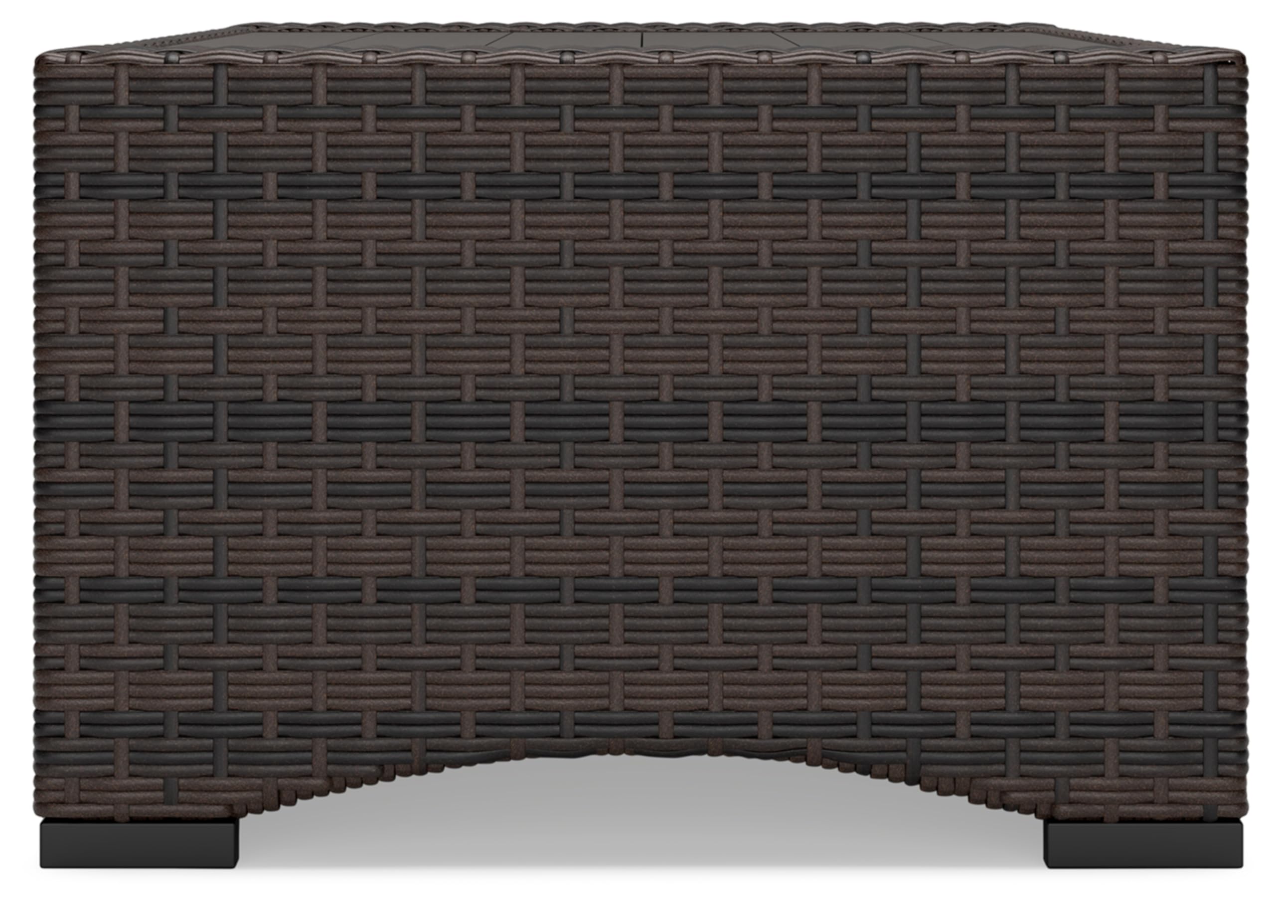 Signature Design by Ashley Windglow Outdoor Coffee Table, 44" W x 25" D x 17" H, Dark Brown