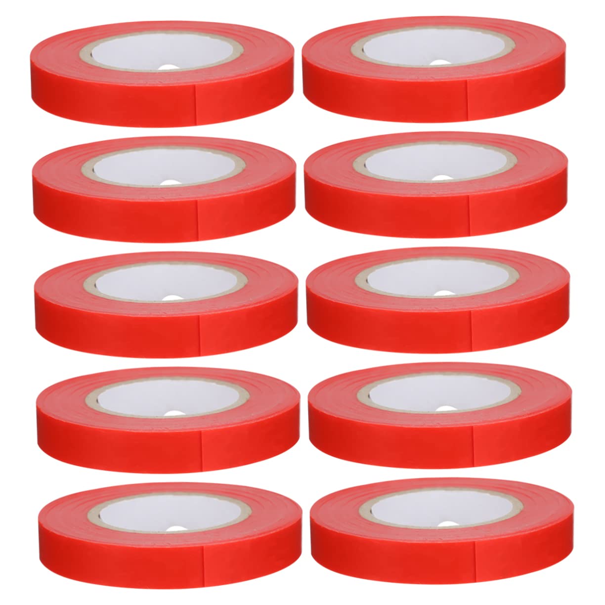 DOITOOL 10 Rolls Lapper Tape Garden Tape Tomatoes red Duct Tape Plants Garden Tape Plant tie Tape Garden tie Tape Garden Wire Floral Tape Plants Ties Blush tie PVC to Stretch Plate