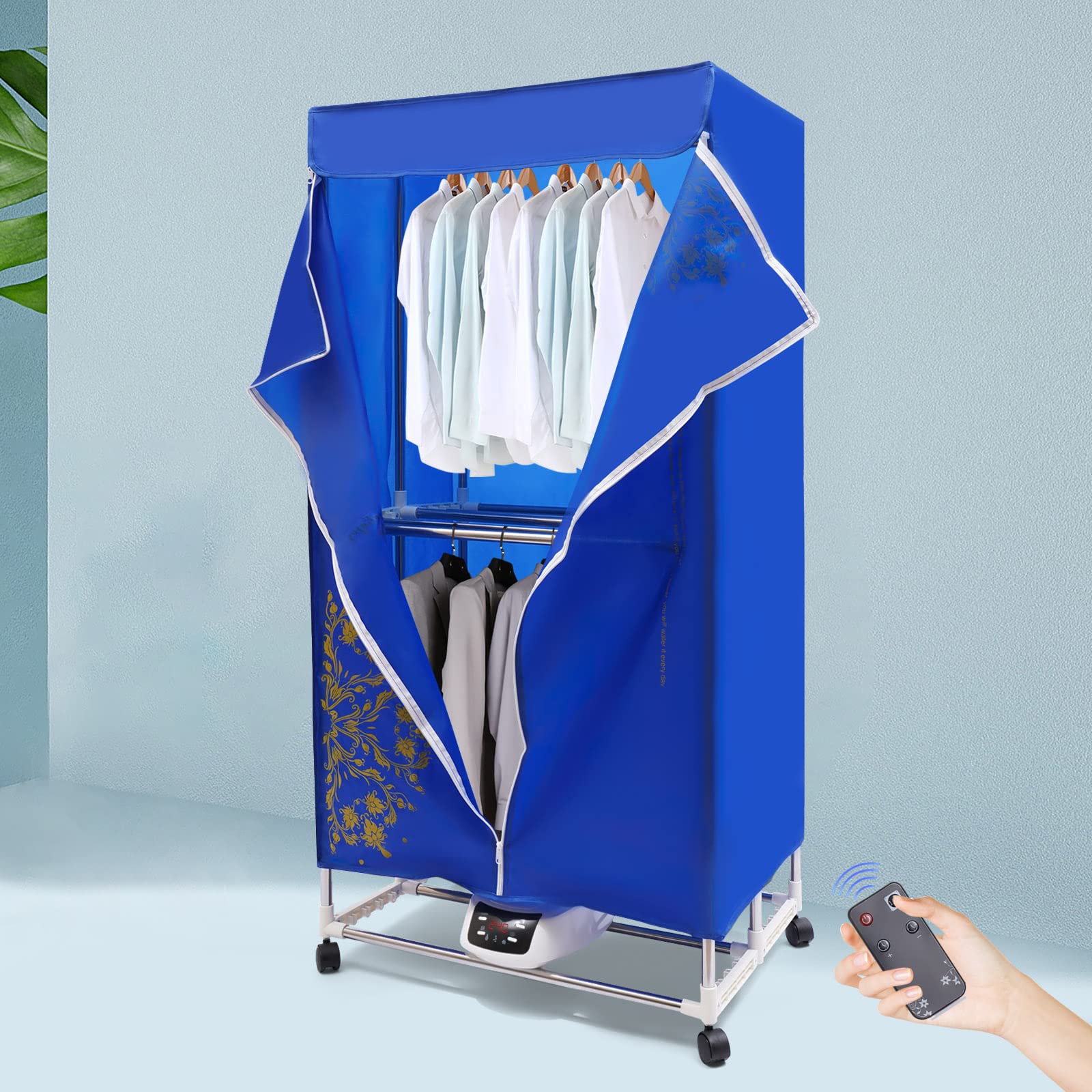 Electric Portable Clothes Dryer Travel Mini Dryer Machine with Temperature Controller 60-70β, Electric Clothes Drying for Apartments, Families, Dormitories