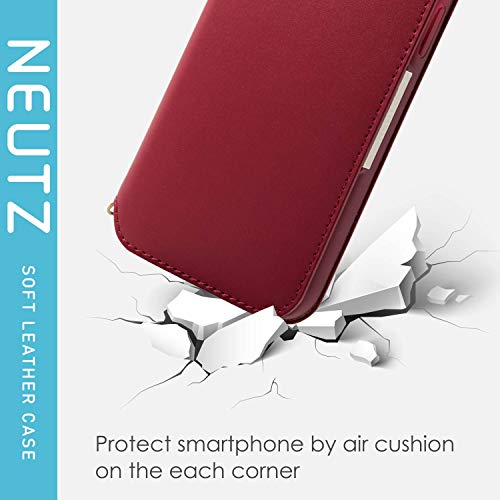 ELECOM-Japan Brand- Smartphone PU Leather Case Magnetic Type/Compatible with iPhone 11/ Red/PM-A19CPLFY2RD