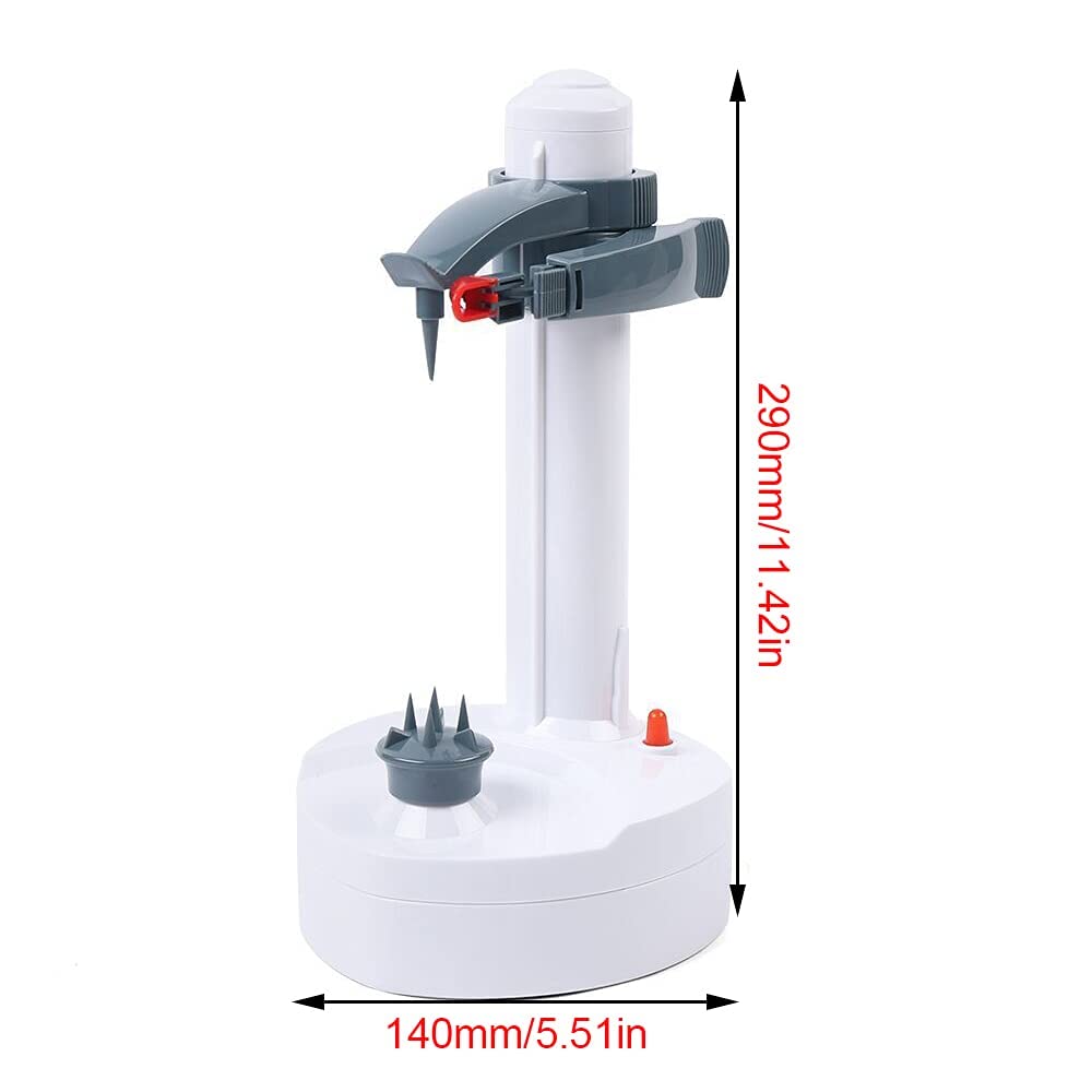 Electric Potato Peeler, Automatic Rotating Peeler, Potato Peeler Machine with 3 Blades, Potato Peeling Machine Fruits Vegetables Cutter Kitchen Peeling Tool