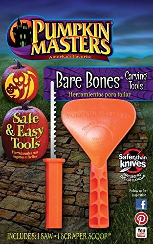 PUMPKIN MASTERS BARE BONES CARVING TOOLS - SCRAPER SCOOP & CARVING SAW