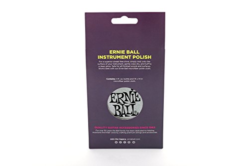 Ernie Ball Instrument Polish with Microfiber Polish Cloth (P04222)