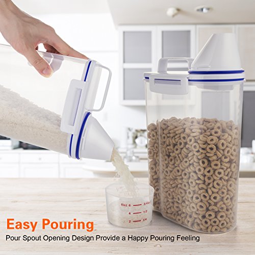 TBMax Rice Container 20 Lbs + Rice Storage Container 4 Lbs