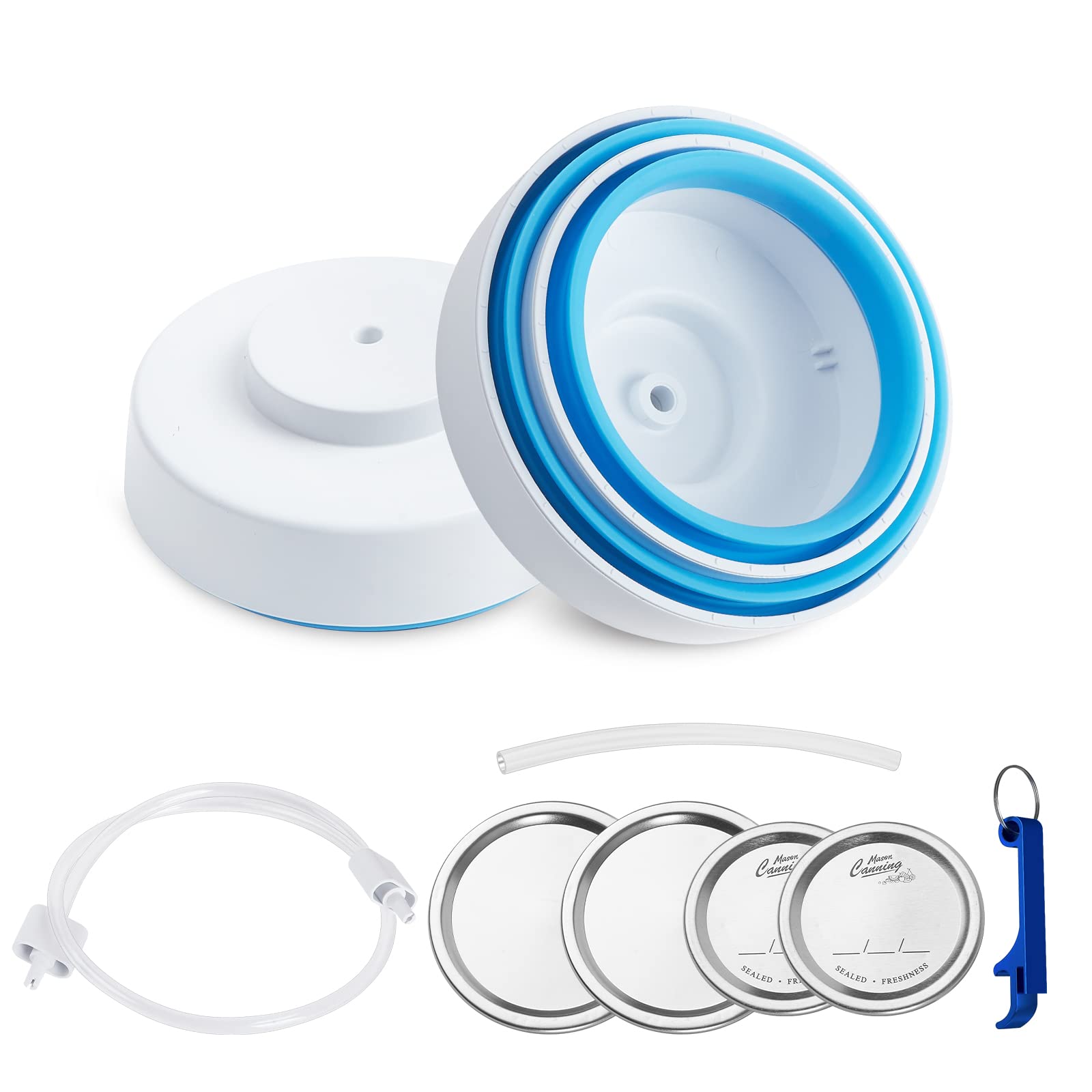 Jar Sealer for FoodSaver Vacuum Sealer, Canning Jars Vacuum Sealer Kit with Accessory Hose for Regular and Wide Mouth Mason Jars