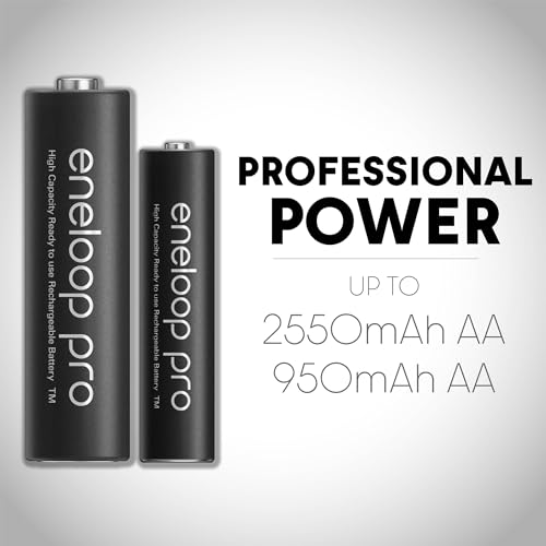 Eneloop Panasonic BK-4HCCA16FA pro AAA High Capacity Ni-MH Pre-Charged Rechargeable Batteries, 16-Battery Pack