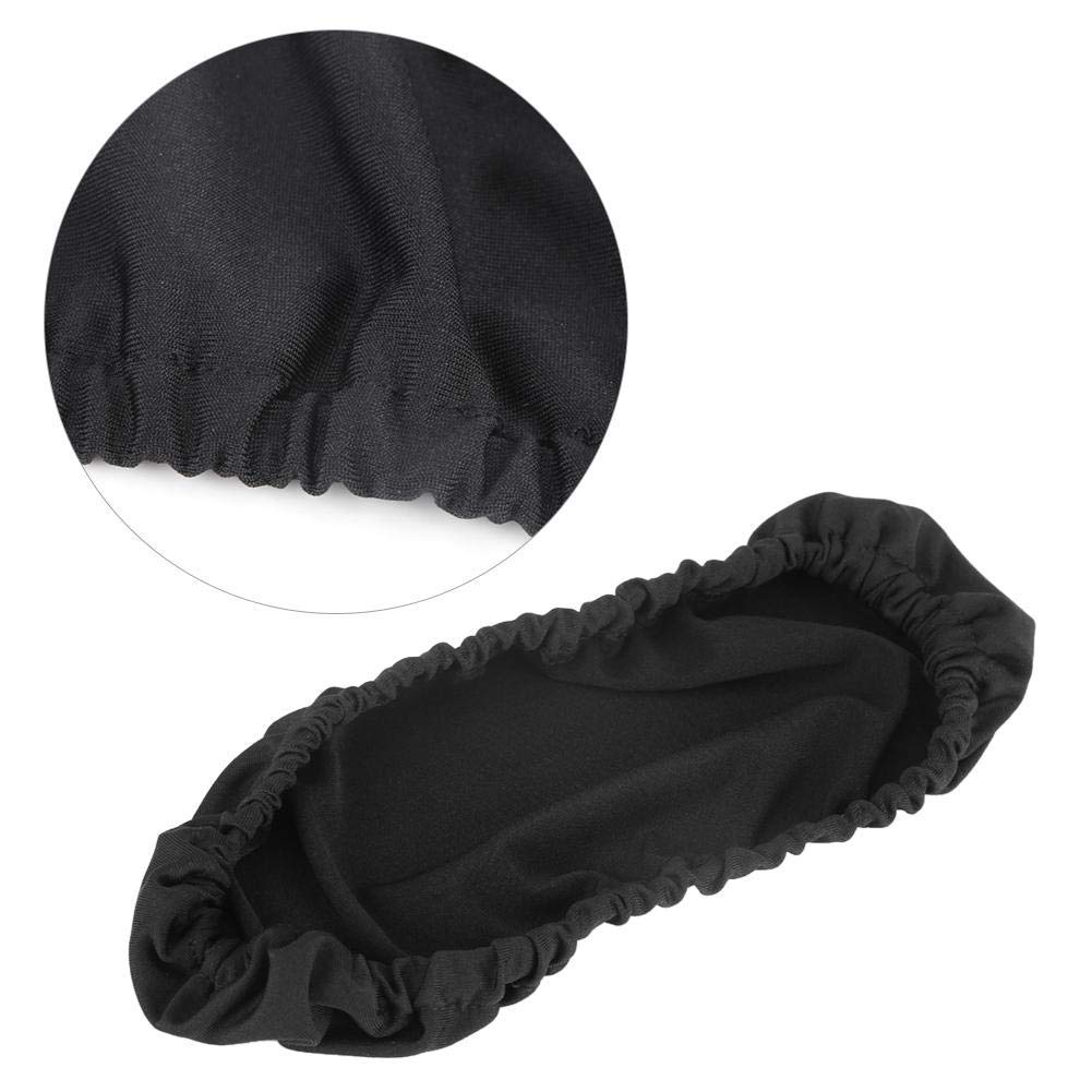 Fdit 1 Pair Knitted Elastic Fabric Chair Armrest Covers Office Wheelchair Arm Rest Pad Elbows Forearms Pressure Relief slipcover (Black)