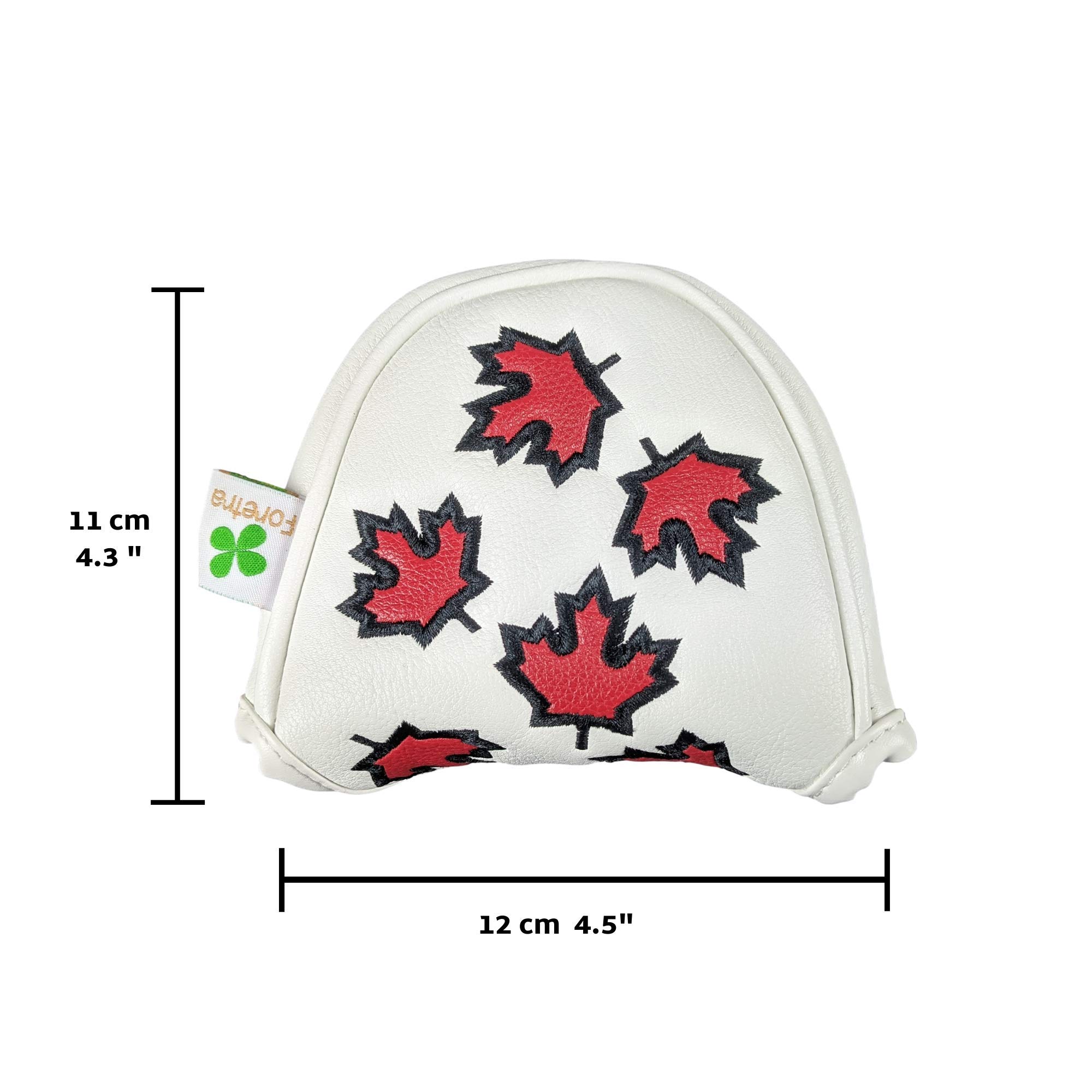 Foretra β Canada Maple Leaf - Golf Putter Headcover Quality PU Leather Magnetic Closure for Mallet Style Putters Scotty Cameron Odyssey Taylormade Ping
