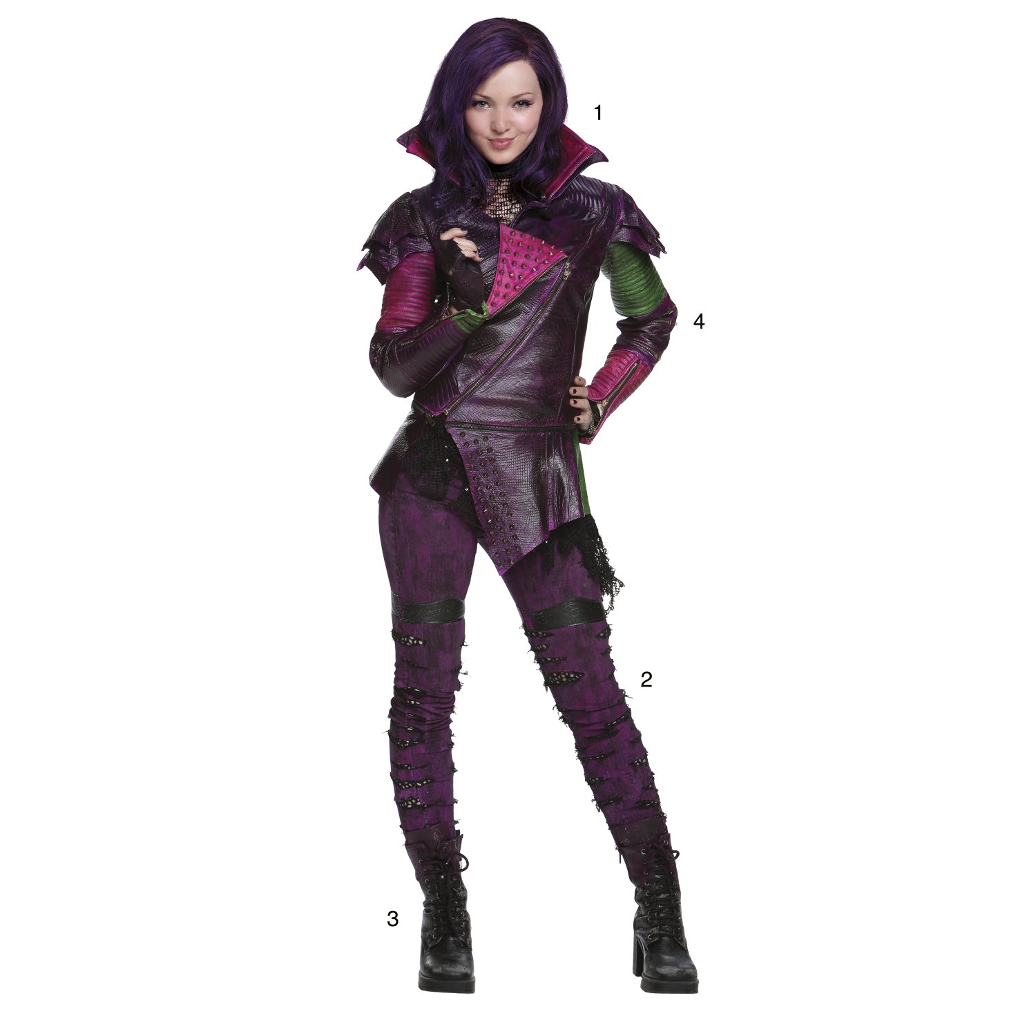RoomMates RMK2852TB Descendants Mal Peel & Stick Giant Wall Decals, 15"Wide X 42.5"High, Multicolor