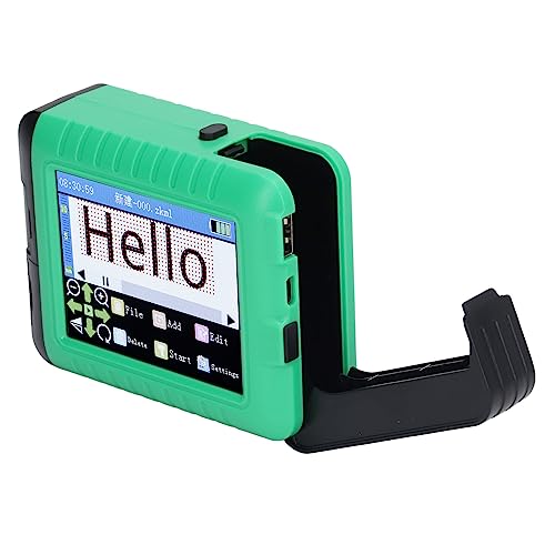 Fafeicy Small Portable Handheld Inkjet Printer, 3.5 Inch HD Color Touch Screen, Multi Language, Diverse Font Editing, for Label Production Date Barcode