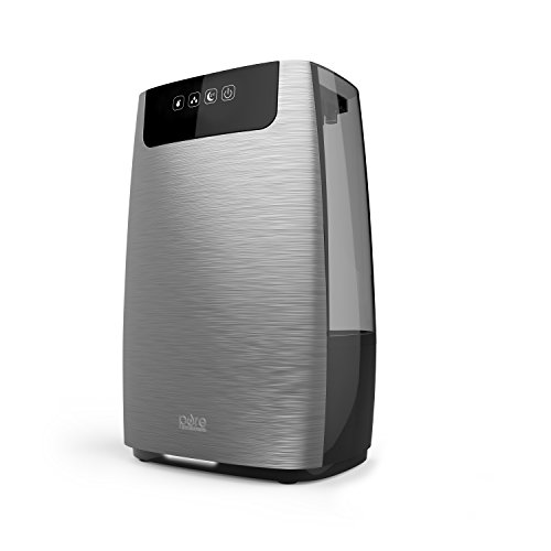 Pure Enrichment HumeXL Ultrasonic Cool Mist Humidifier - Large, Easy-to-Clean 5-Liter/1.3 Gallon Water Tank, Touch-Button Control, High/Low Mist, 2 Independent 360° Mist Nozzles and Night Mode