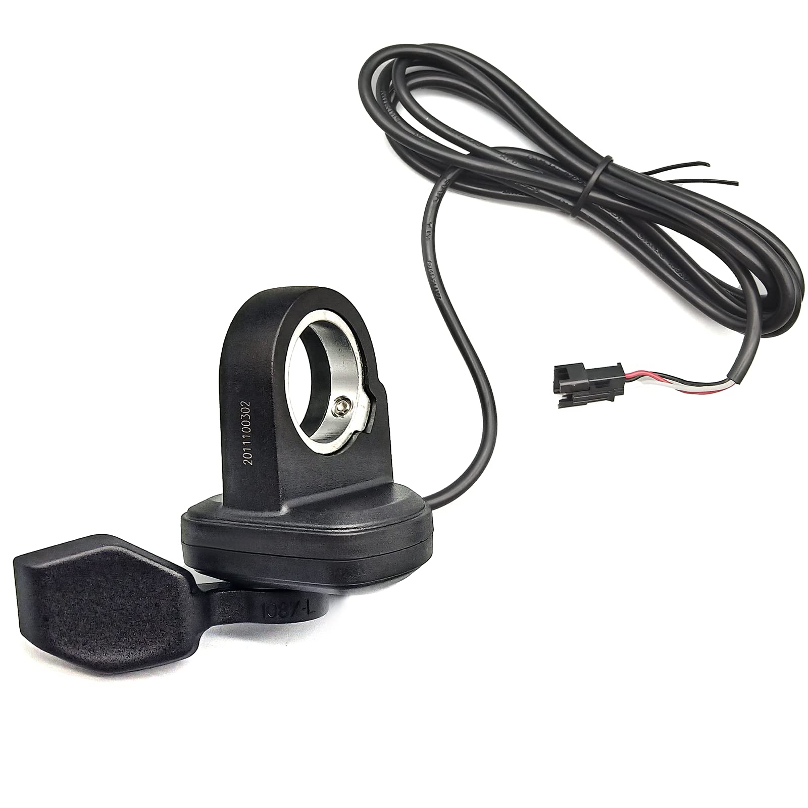 E-Bike Thumb Throttle,108X Left Thumb Throttle Speed Control 3 Pin SM Connector 12V 24V 36V 48V 72V for Electric Scooters and EBike (108X-L SM Plug)