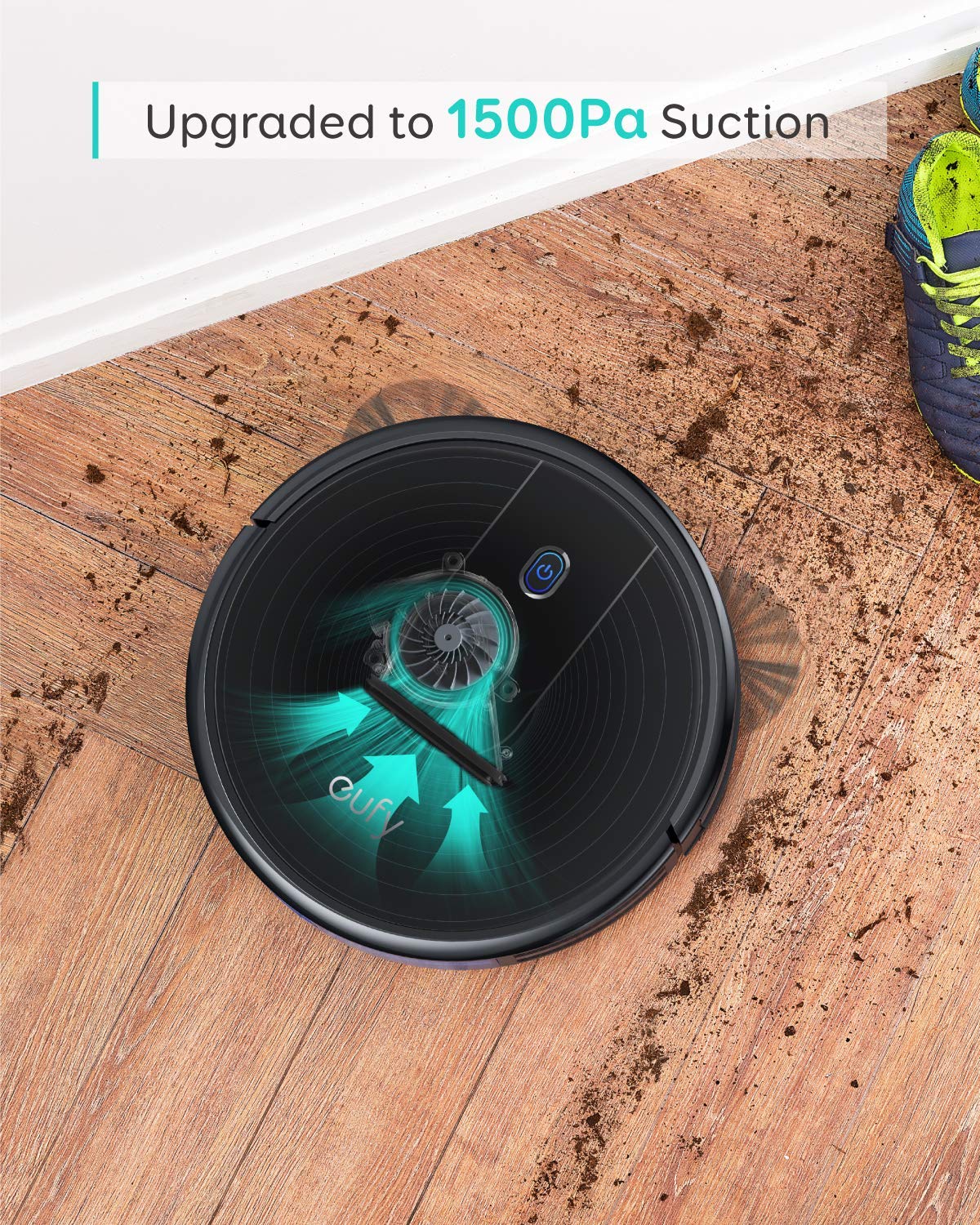 eufy [BoostIQ] RoboVac 12, Robot Vacuum Cleaner, Upgraded, Quiet, Self-Charging Robotic Vacuum Cleaner, Cleans Hard Floors to Medium-Pile Carpets (Renewed)