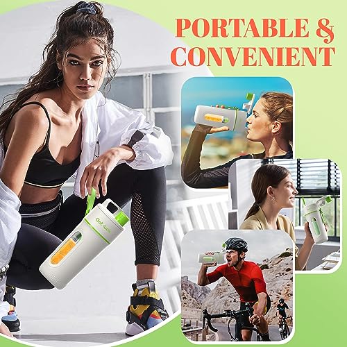 Small Blender for Shakes and Smoothies with 340ml Mini Portable Blender Cup and Travel Lid, BPA-Free Personal Blender for Smoothies with Durable 6 Stainless Steel Blades, USB Rechargeable Fresh Fruit Juicer for Kitchen, Travel, Gym & Office