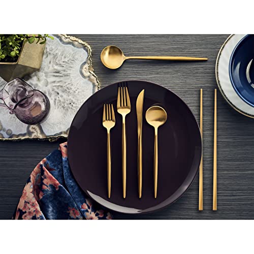 Hampton Forge Sfb70G28Bn Zephyr Gold 28 Piece Chopsticks Set
