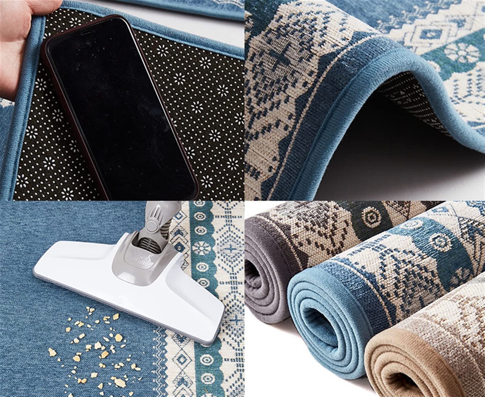 GIBZ Kitchen Mat Cushioned Anti-Fatigue Kitchen Rug Waterproof Non-Slip Home Décor Floor Mats for Standing Near Sink Bathroom Kitchens Desk Runner Laundry, Brown Grey, 20x80