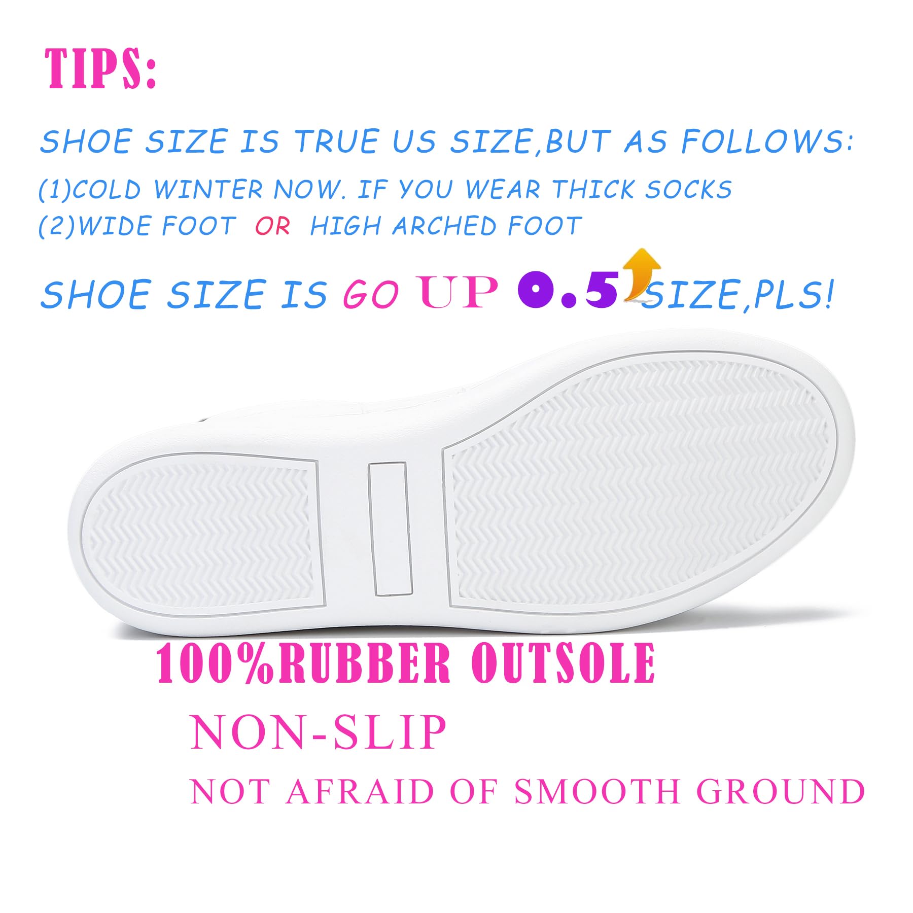 HONGHAIER Non Slip White Shoes for Women Microfiber Leather Fashion Sneakers Comfortable Womens Walking Shoes with Memory Foam WhiteBK 8
