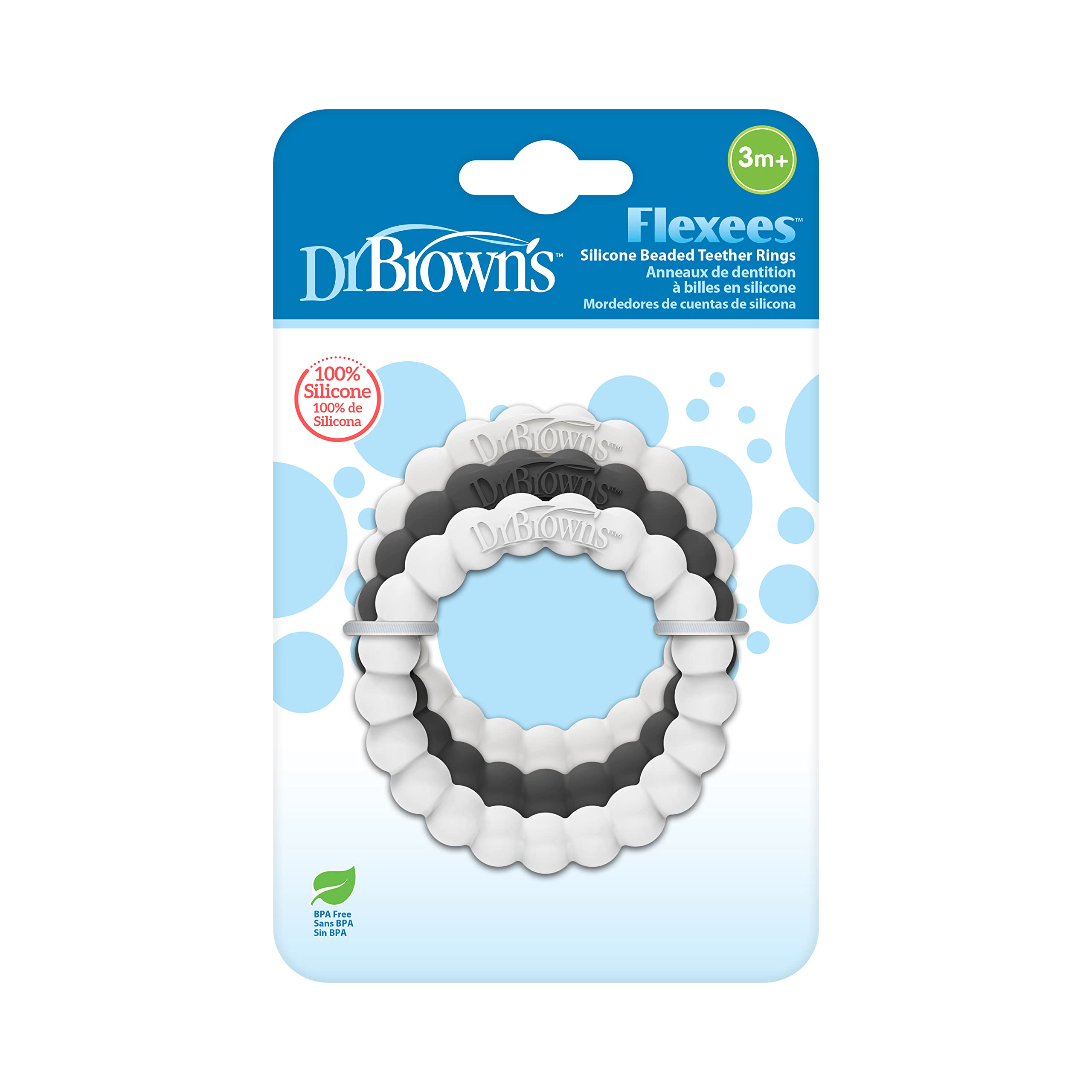 Dr. Brown's Flexees Ergonomic Teether, Blue