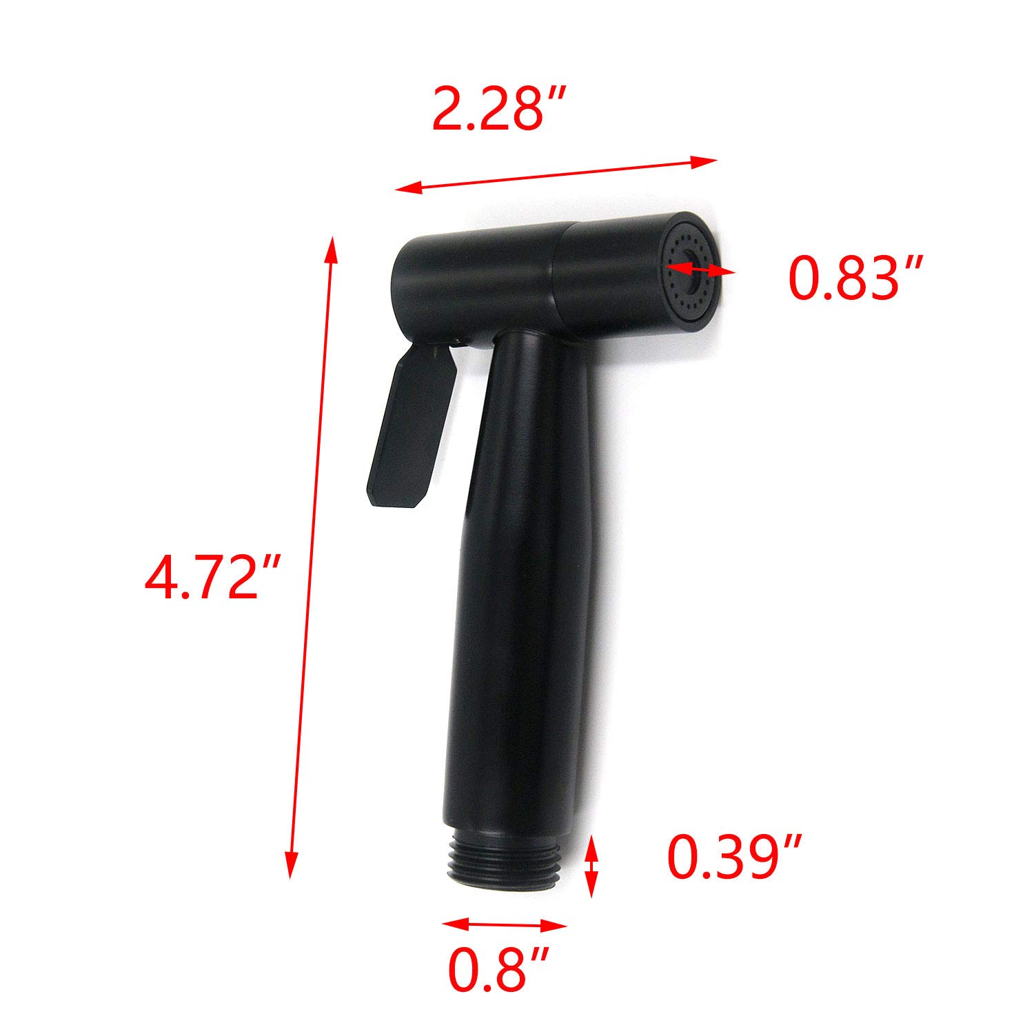 T Tulead Bidet Sprayer for Toilet Handheld Sprayer Head Stainless Steel Bidet Sprayer Head Black,Easy Control