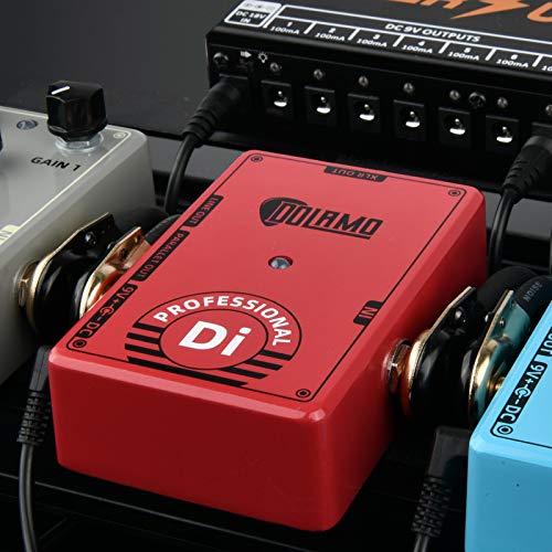 Electric Guitar Professional Effect Pedal True Bypass Active DI Box - DC 9V Regular Adapter with XLR Out Line in Line Out Parallel Out