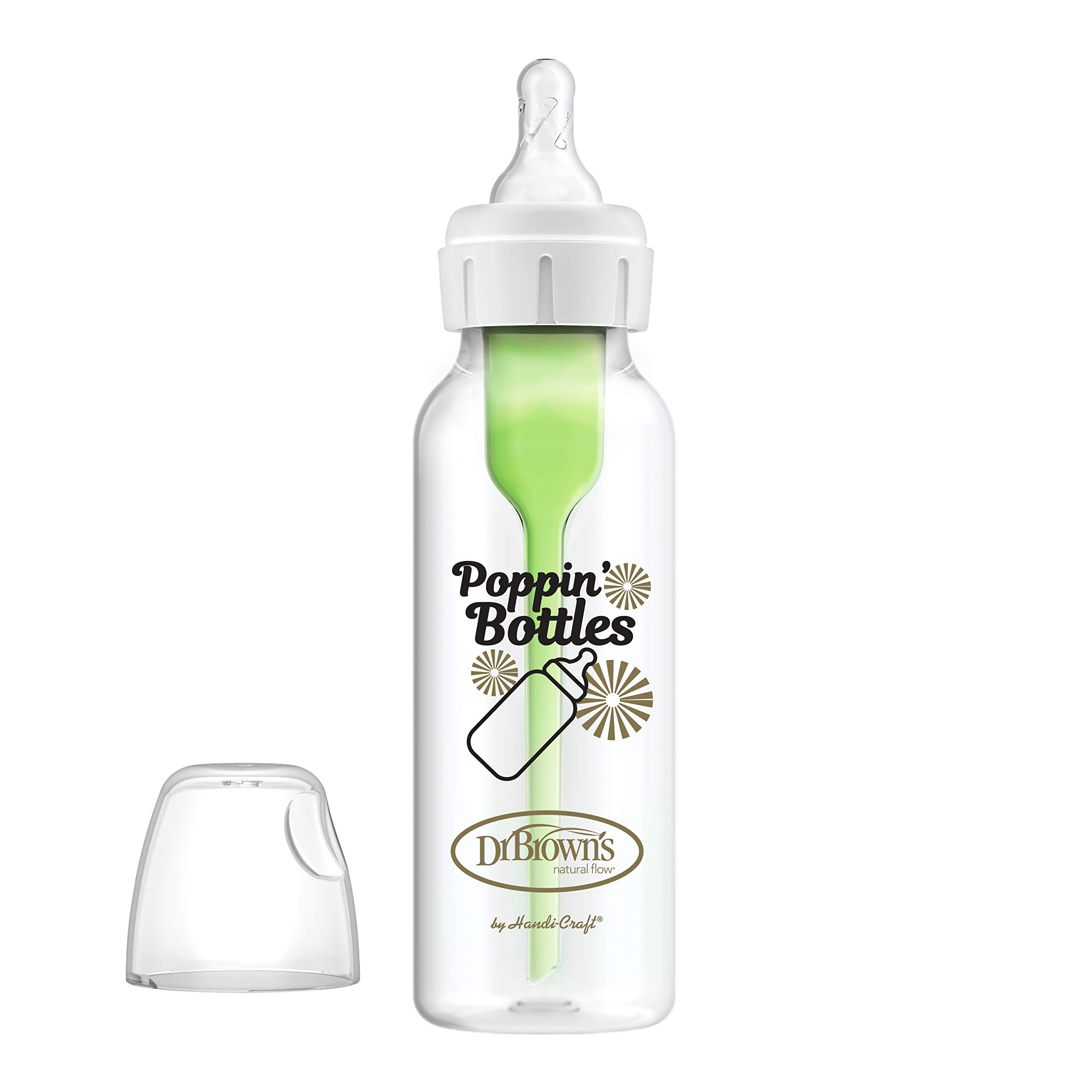 Dr. Brown’s Natural Flow® Anti-Colic Options+™ Narrow Baby Bottles 8 oz/250 mL, with Level 1 Slow Flow Nipple, 4 Pack, 0m+ Holiday Gift Set