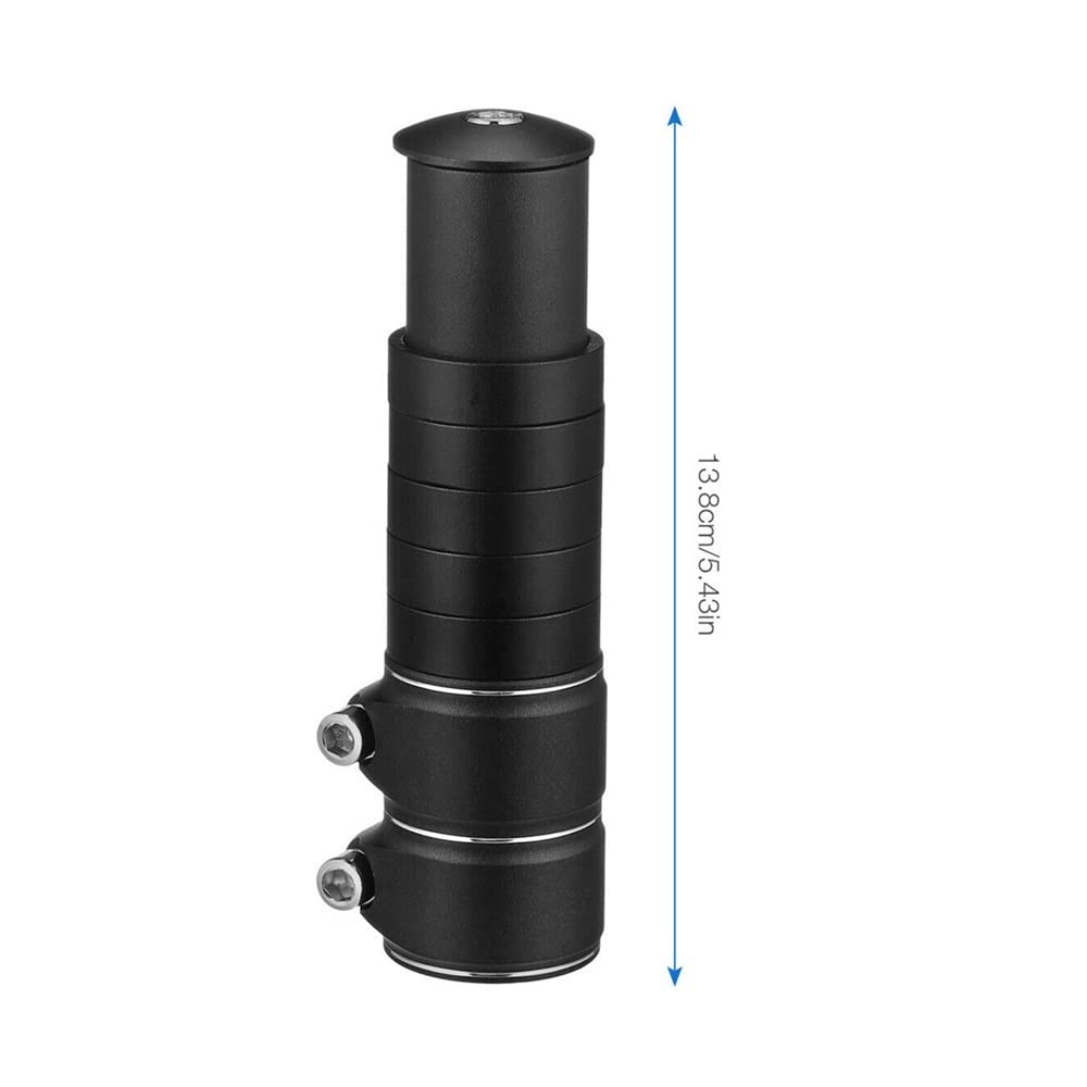 ELUSSO Bicycle stem Riser Mountain Bike Handlebar Front Fork Stem Riser Extender Extension Head Up Adaptor Aluminum Alloy Height Spacer Cycle Accessories Stem Riser Mountain Bike