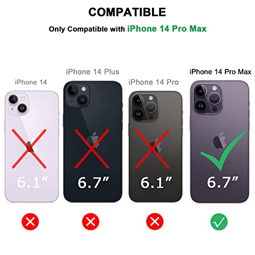 TENDLIN Compatible with iPhone 14 Pro Max Case Wood Grain with Carbon Fiber Texture Design Leather Hybrid Slim Case Black