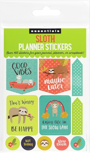 Essentials Sloth Planner Stickers (over 160 stickers!) (Essentials Planner Stickers)