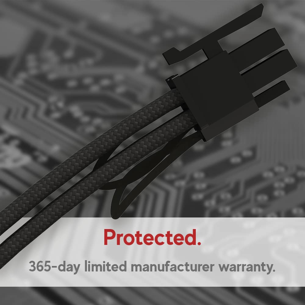 LINKUP - AVA 600W PCIE 5.0 12VHPWR (16Pin/12+4) 16AWG Sleeved High Current Power PSU Cable - 70cm - (White) Compatible with All RTX 4000 and RTX 3000 FE GPUs
