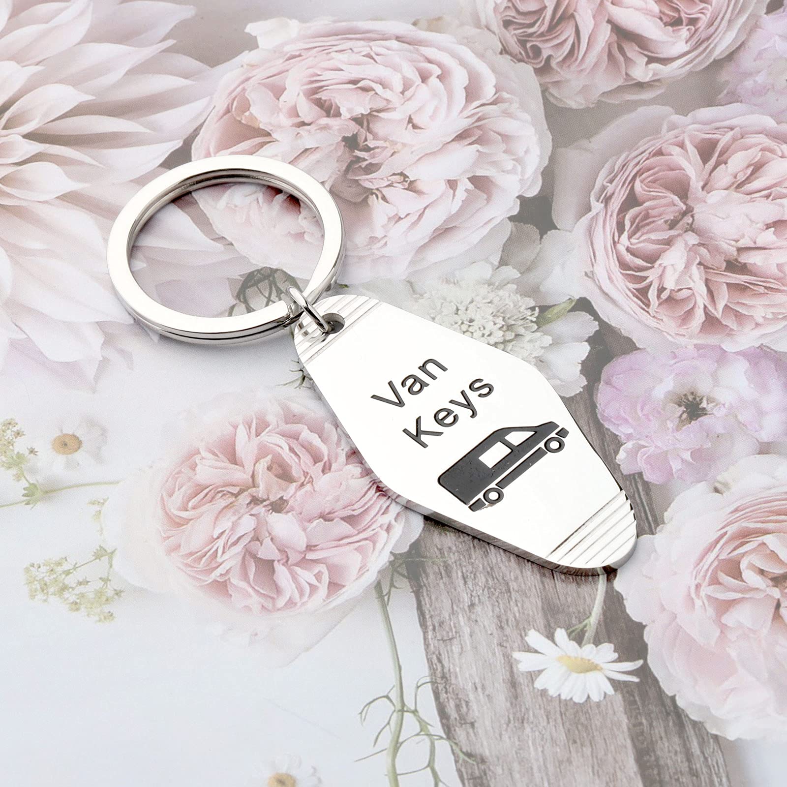 FOTAP Van Keys Keychain Camping Keychain RV keychain Ford Transit Camper Gift Camping Lover Gift Camping Fan gift Camper Gift (Van Keys)